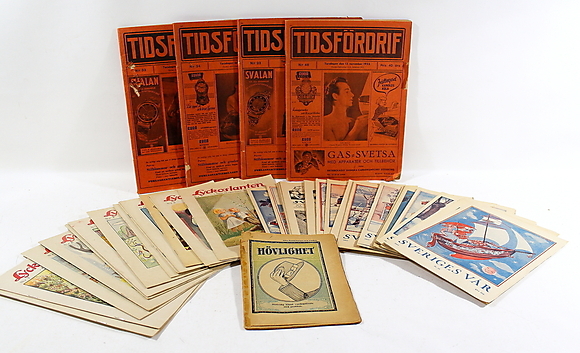 BLANDADE TIDSKRIFTER, 34 st. Böcker, Kartor & Handskrifter - Auctionet