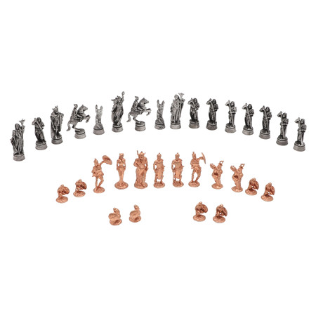 ROD VINE. A CAST METAL FANTASY "MYTH AND MAGIC" CHESS SET. Toys - Toys ...