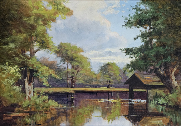 CARL OI LUND. Landscape. Oil on canvas, signed. Art - Paintings - Auctionet