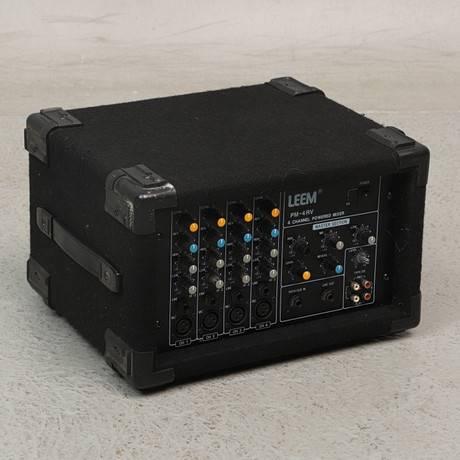 MIXER, Leem PM-4RV, 4-Kanal-Mixer, 100W. Sammlerstücke - Musikinstrumente - Auctionet