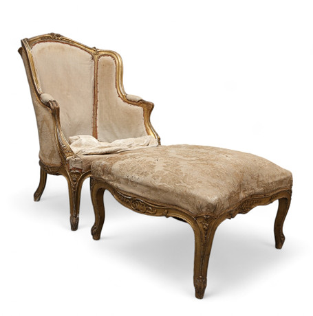 „Duchesse brisée“ Napoleon III im Louis XV-Stil aus geschnitztem und ...