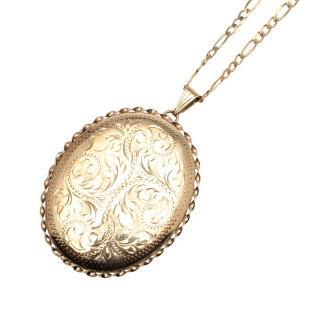A 9CT GOLD LOCKET AND CHAIN. Jewellery & Gemstones - Brooches ...