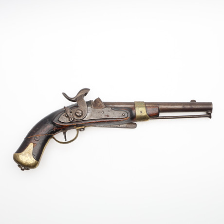 SLAGLOCK PISTOL, m/1845 for the Navy, with discard stamp. Weapons ...