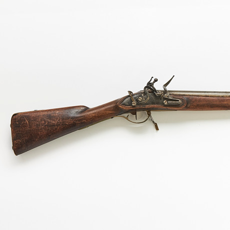 A Swedish flintlock rifle, re-converted repair model, first quarter of ...