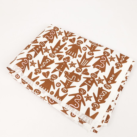 BENGT LINDBERG OCH LOTTA GLAVE. Tyg, pepparkaksfigurer, linne, Klippans ...