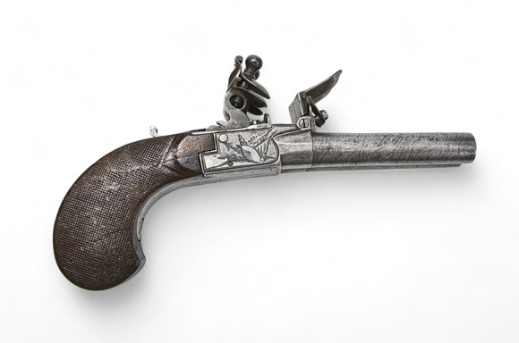 FLINT LOCK PISTOL, probably Great Britain, late 18th/early 19th century ...