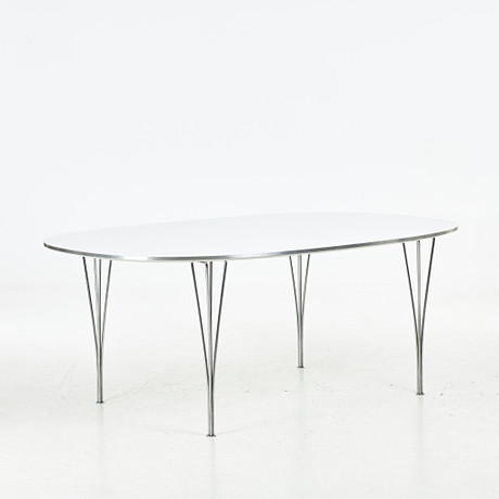 BRUNO MATHSSON & PIET HAIN. Matbord, "Superellips", Fritz Hansen, 1982 ...