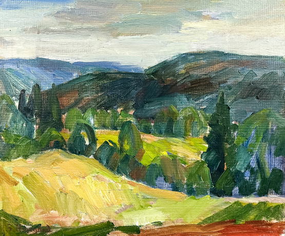 SIGURD HAGEGÅRD. OIL ON CANVAS, “Landscape”, signed. Art - Paintings ...