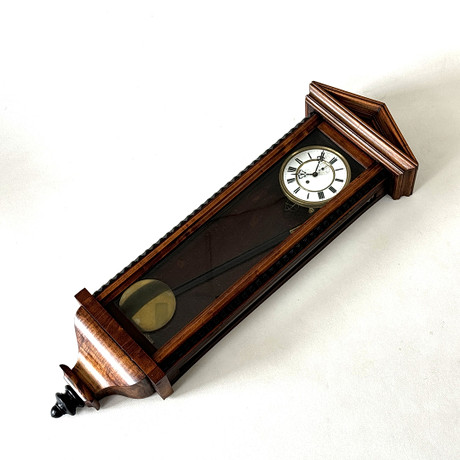 19THC VIENNA REGULATOR STYLE SINGLE TRAIN WALL CLOCK. Clocks & Watches ...