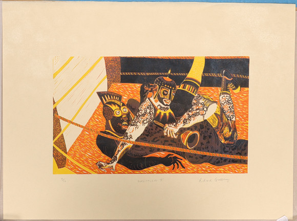 RICHARD GALLOWAY colour lithograph 16/25, signed. Art - Engravings ...