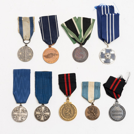 MEDALS FINLAND, 9 pieces, mainly medals of the Order of the White Rose ...