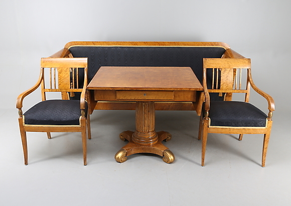 SOFA GROUP, 4 parts, Karl Johan style, 19th century. Furniture - Sofas ...
