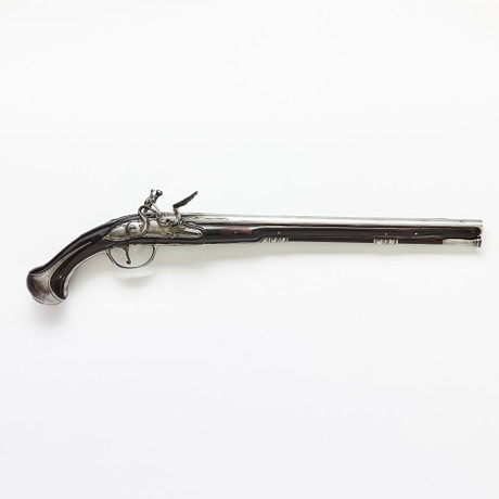 FLINTLOCK PISTOL, Dutch, circa 1700, reconverted from impact lock ...