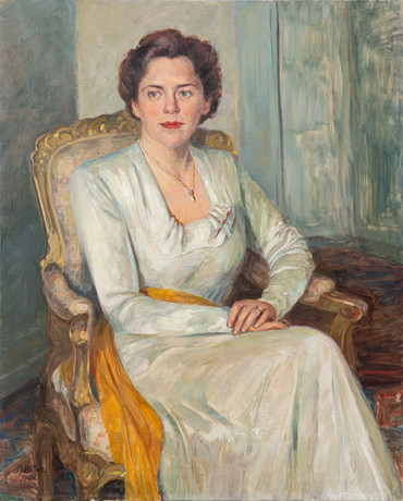 MINNA BITTNER (1876-1965). Portrait of Märta Fallenius Virgin-Sparre ...