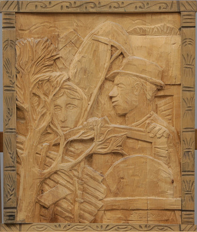 HELMER TELEMAN. WALL RELIEF, wood, signed. Art - Other - Auctionet