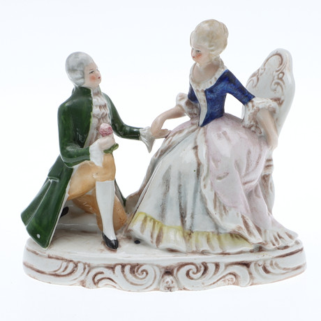 A German Rococo porcelain figurine, 20th century. Ceramics & Porcelain ...