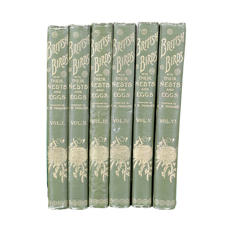 ARTHUR GARDINER BUTLER. British Birds, Their Nests and Eggs, 6 Volumes ...