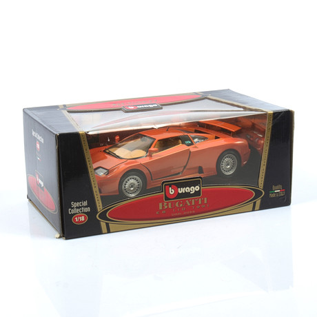 MODEL CAR, metal/resin, Bugatti EB 110, 1991, Burago. Scale 1:18. Toys ...