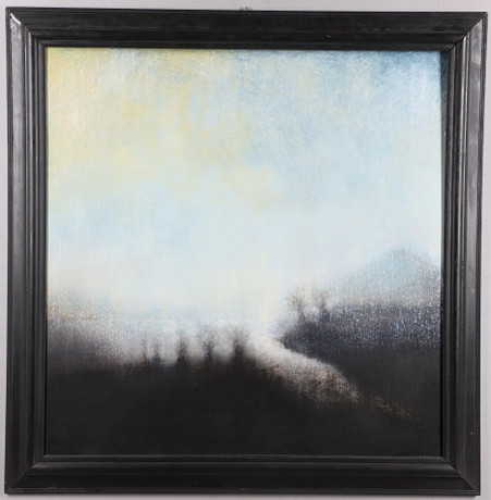 SIMON LEDSON (B.1975). MISTY TWILIGHT LANDSCAPE. Art - Paintings ...