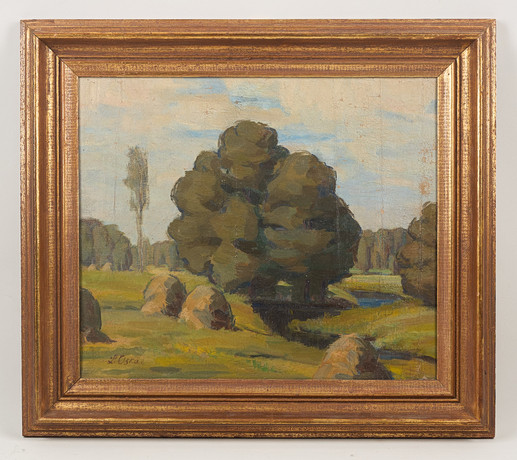 LUDVIG OSKAR (1874–1951). The big tree, signed, oil on canvas. Art - Paintings - Auctionet