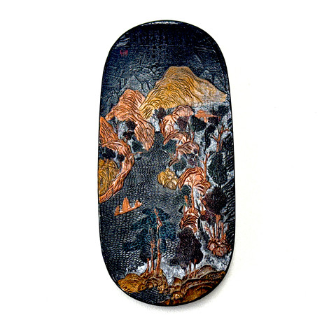 BOXED CHINESE DECORATIVE INK BLOCK. Asiatica - Auctionet