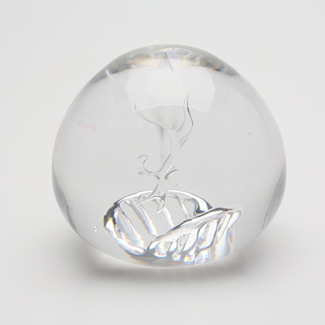 EDVIN ÖHRSTRÖM. ARIEL, klarglas, Orrefors, signerad 1955, troligen unik ...