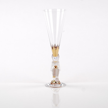 GUNNAR CYRÉN. Champagneglas, "Nobel", "The Sparkling Devil" vit ...
