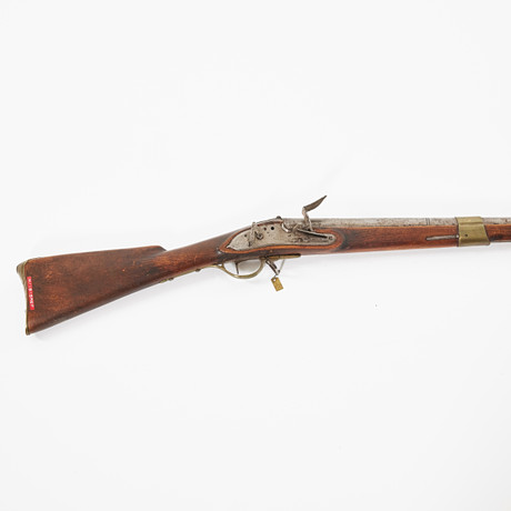 FLINTLOCK RIFLE, Swedish, 1815 general repair model. Weapons ...