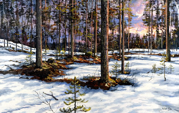 GÄRDIS LINDGREN. Oil on canvas, Landscape motifs, Signed. Art ...