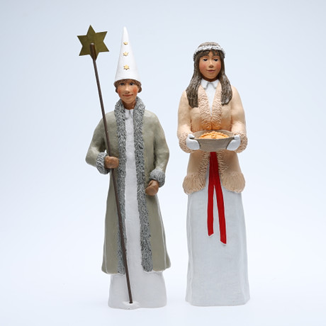 ERKERS MARIE PERSSON. Stjärngosse och tärna. Konst - Skulptur - Auctionet