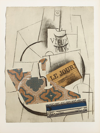 GRAPHIC FOLDER “Papier Collés” 1910-1914, After Pablo Picasso, Au Pont ...