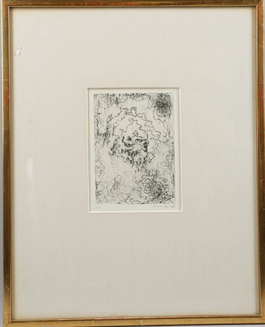 MAX ERNST. Abstract motif, etching, signed. Art - Engravings & Prints ...