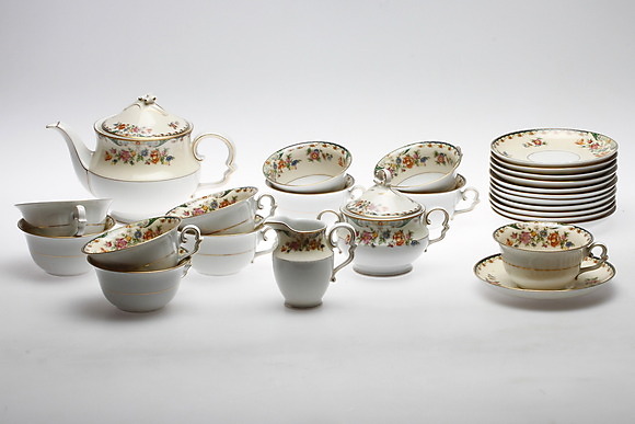 TEA SET, 14 parts, porcelain, KPM, Germany, 1900s. Ceramics & Porcelain ...