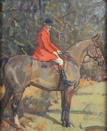 PETER BIEGEL (1913-1988). PORTRAIT OF HARRY COLBECK, PORTMAN HUNT ...