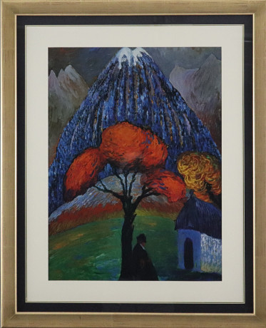 WEREFKIN. MARIANNE VON. After. - The red tree, offset print based on ...