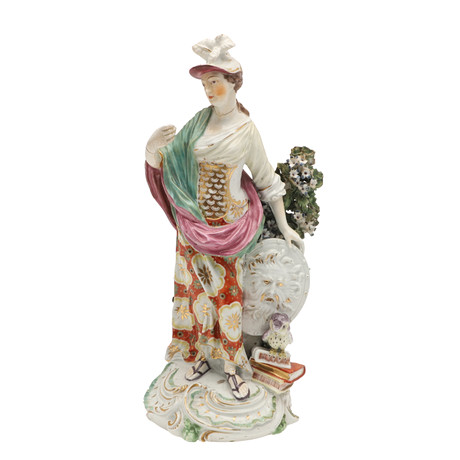 18THC DERBY FIGURE - MINERVA. Ceramics & Porcelain - European - Auctionet