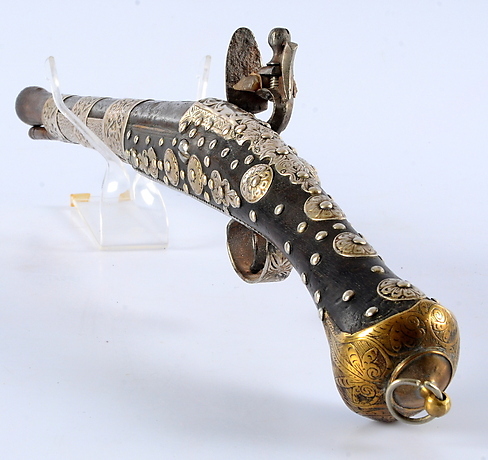 FLINT LOCK PISTOL, oriental, circa 1810. Weapons & Militaria - Guns ...