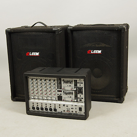 SPEAKER AND MIXER TABLE, Leem and Behringer. Miscellaneous - Modern ...