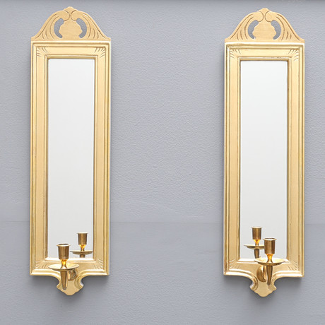 A PAIR OF “RAIN ISLAND” MIRROR LAMPS, IKEA'S 18TH CENTURY SERIES ...