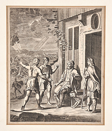 GEORG ANDREAS WOLFGANG. riots or biblical plagues. Steel engraving ...