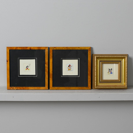 SOWA & REISER. Mickey Mouse, color etchings, 3 pieces, signed and ...