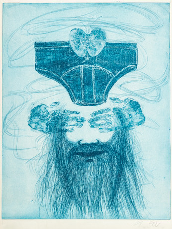 SHAN FAN (GEB. 1959). Männerfantasie. Art - Engravings & Prints - Auctionet