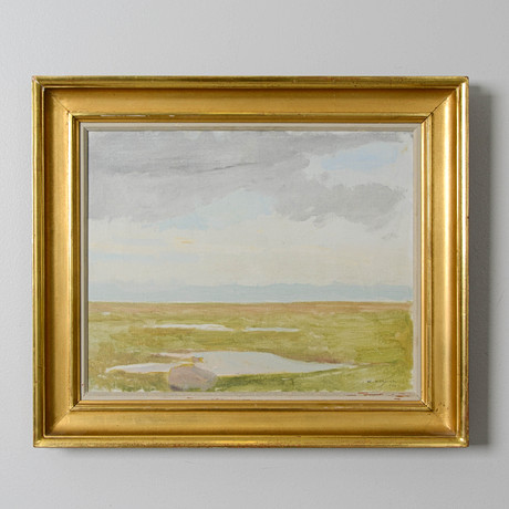 WILLIAM NORDING. Alvaret Vickleby, oil on canvas, signed and dated -52 ...