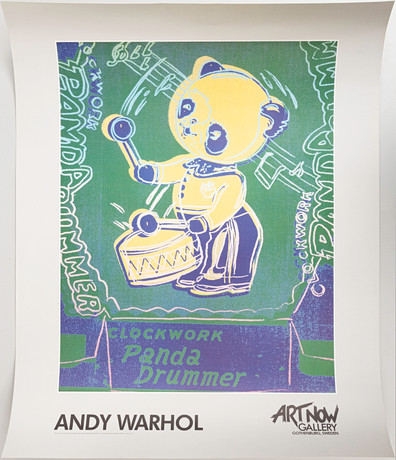 POSTER, “Clockwork Panda Drummer” after Andy Warhol, Art Now Gallery ...