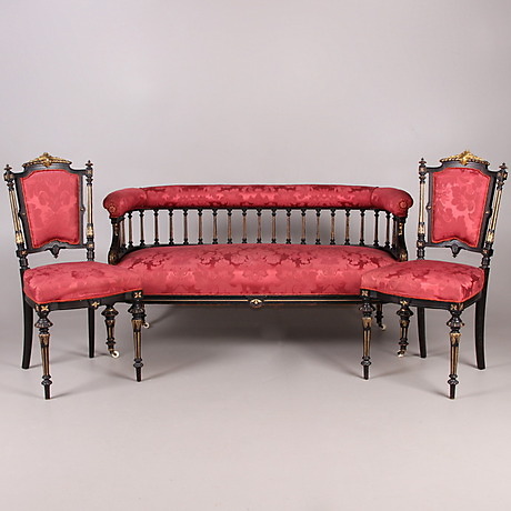 SOFA, and 2 chairs, New Renaissance, 1900s. Furniture - Sofas ...