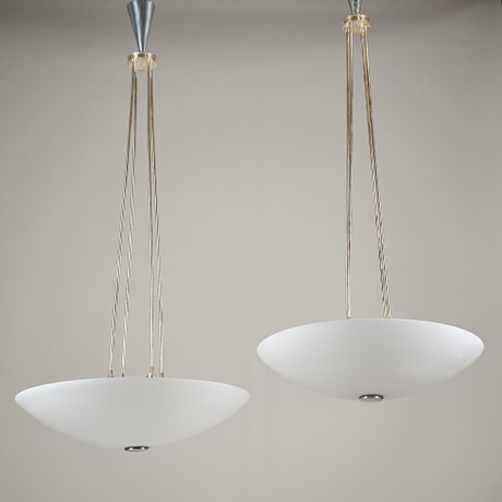 JOHAN SIGFRID SIRÉN. A PAIR OF CEILING LAMPS, manufactured by Taito Oy ...