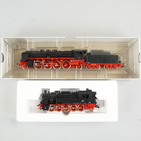 FLEISCHMANN, 2 steam locomotives for model railways, 4093, 4139, HO ...