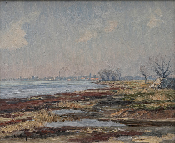 KARL LUNDBORG. COASTAL PICTURE, signed. Art - Paintings - Auctionet