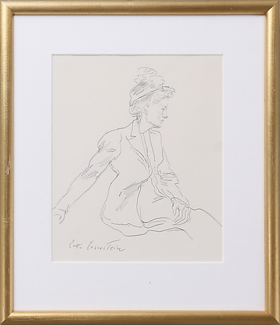 LOTTE LASERSTEIN. Woman's study, drawing, signed. Art - Drawings ...