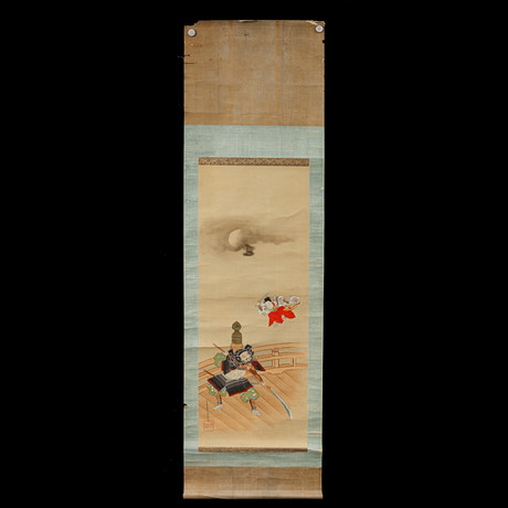 KAKEMON, målad figurscen, Japan, 1800-tal. Konst - Måleri - Auctionet